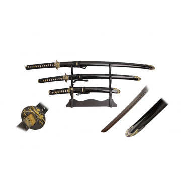 Wuu Jau Co, Inc - 3 Piece Samurai Sword Set