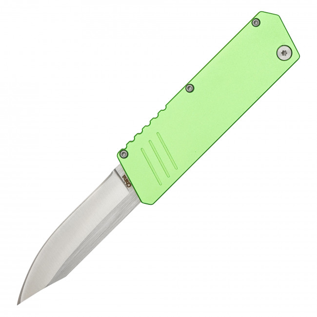 Wuu Jau Co, Inc - 7" Green Handle Gravity Pocket Knife