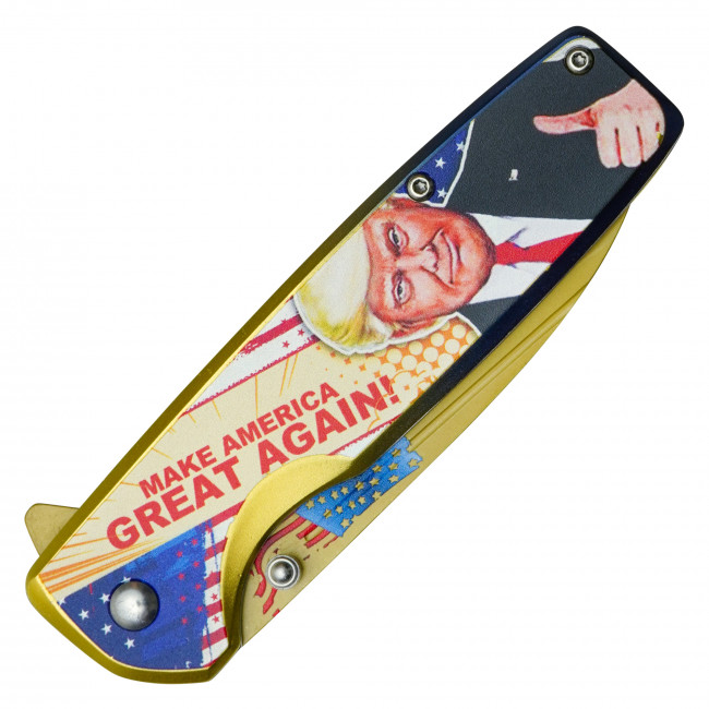 Wuu Jau Co, Inc - 8" Gold MAGA Pocket Knife - KNIVES