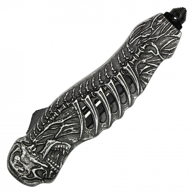 Wuu Jau Co, Inc - 8.65" Black Skeleton Handle OTF Knife - KNIVES